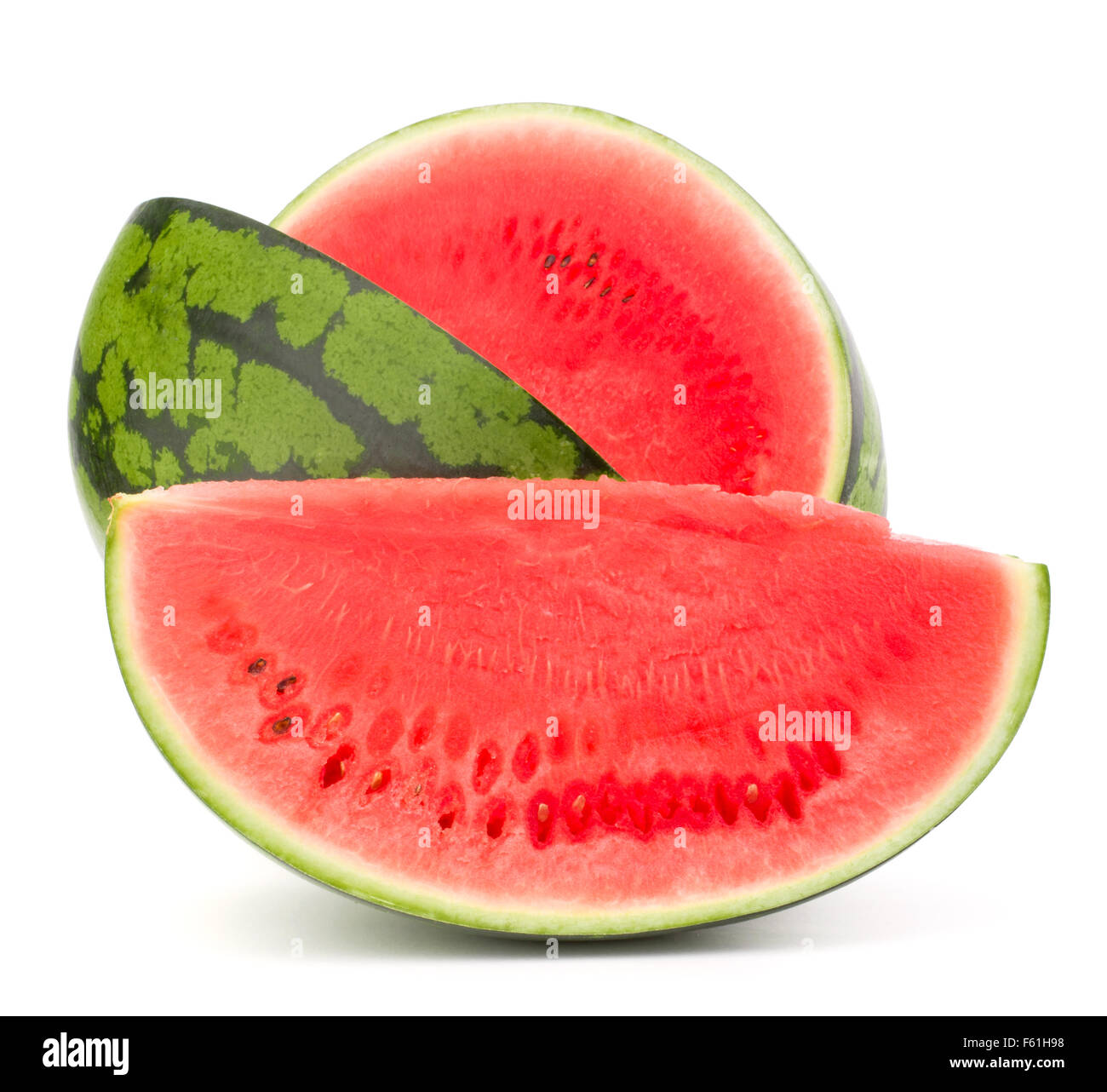 Sweet watermelon isolated on white background cutout Stock Photo - Alamy