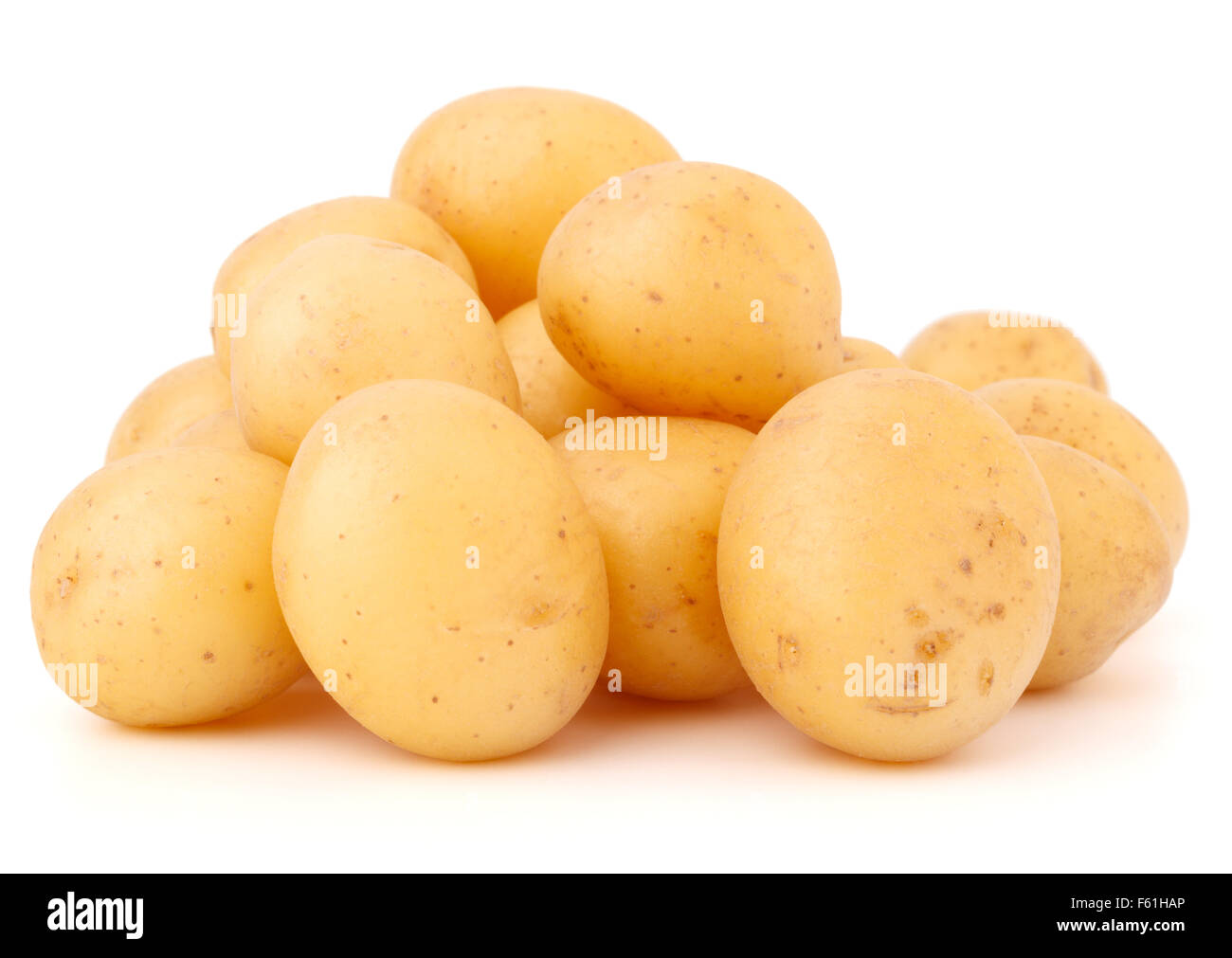 new potato tuber isolated on white background cutout Stock Photo - Alamy