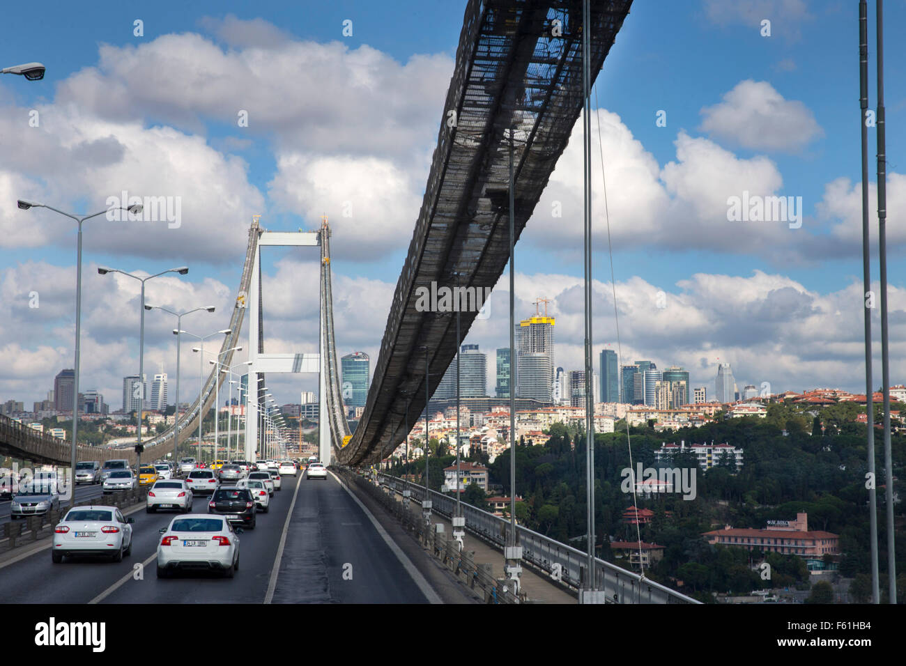 Bosphorus Bridge, Istanbul, Turkey, Saturday, September 19, 2015 Stock ...