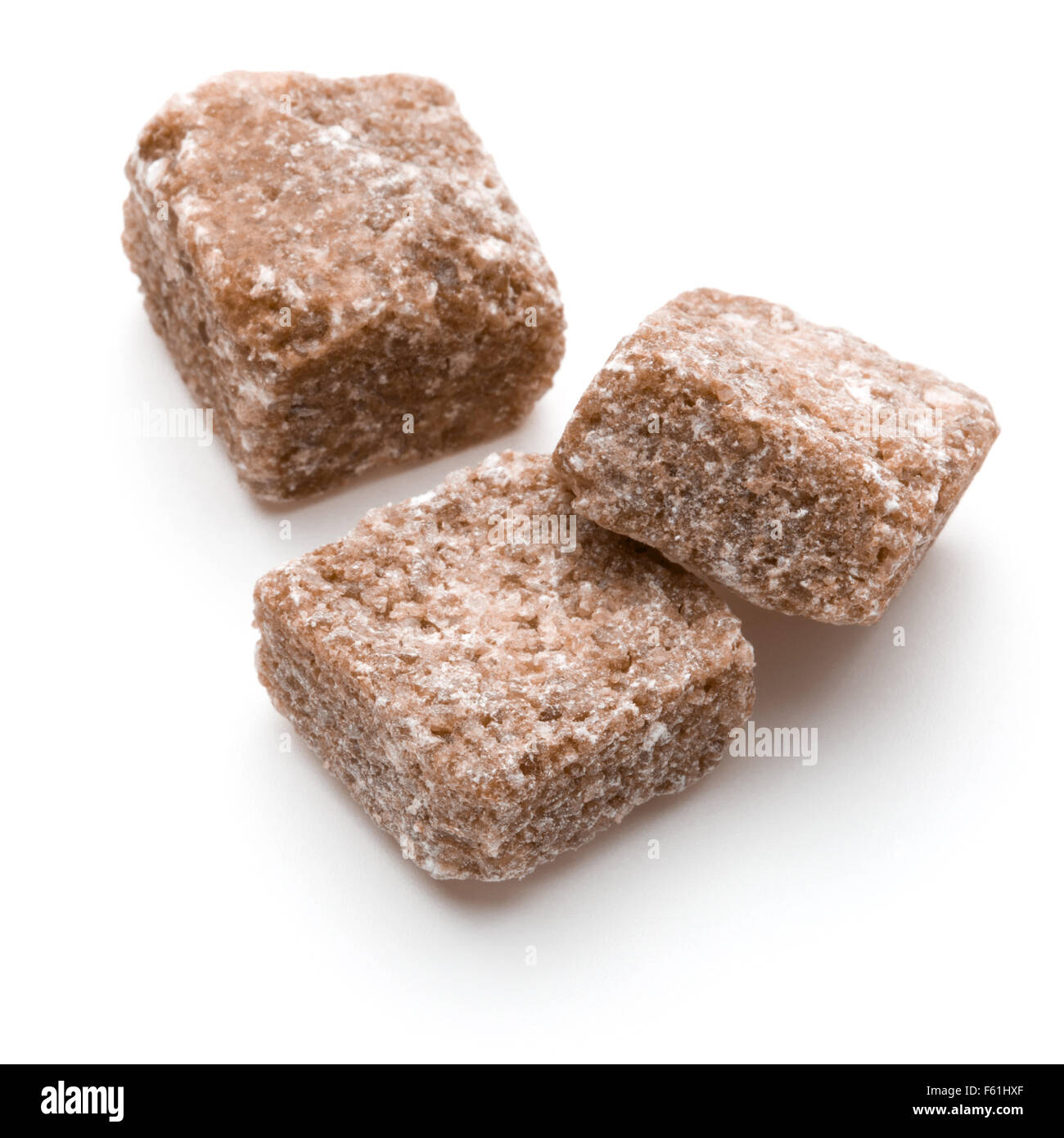 Brown lump cane sugar cube isolated on white background cutout Stock ...