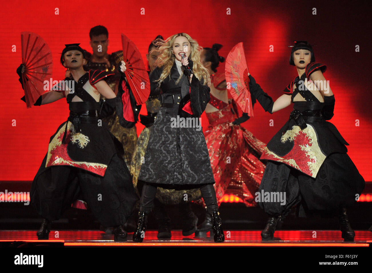 Madonna performing live in concert on her Rebel Heart Tour at the ...