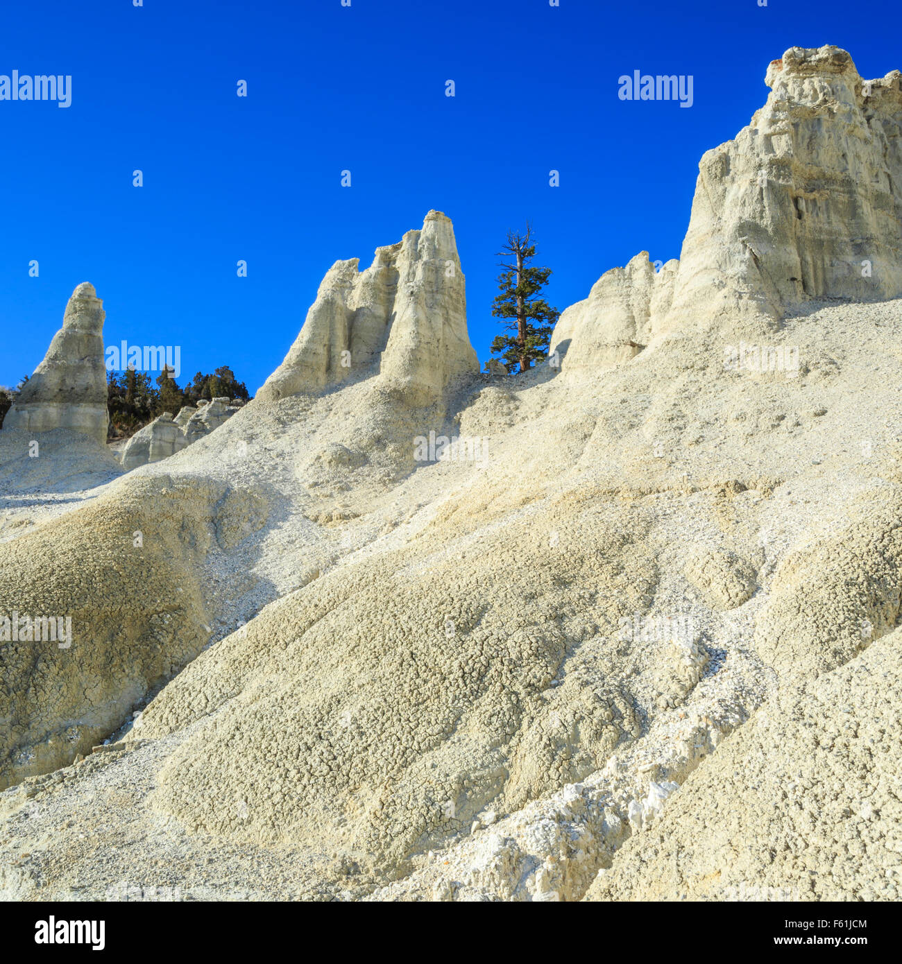 eroded pinnacles of volcanic ash and tertiary sediments in the white ...
