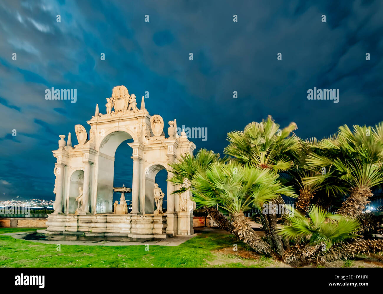 fountain of Naples Stock Photo - Alamy