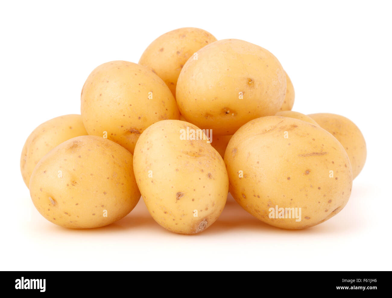 new potato tuber isolated on white background cutout Stock Photo - Alamy