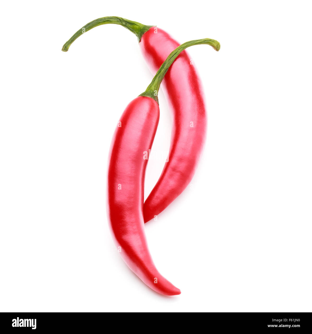 red chili or chilli cayenne pepper isolated on white background cutout ...