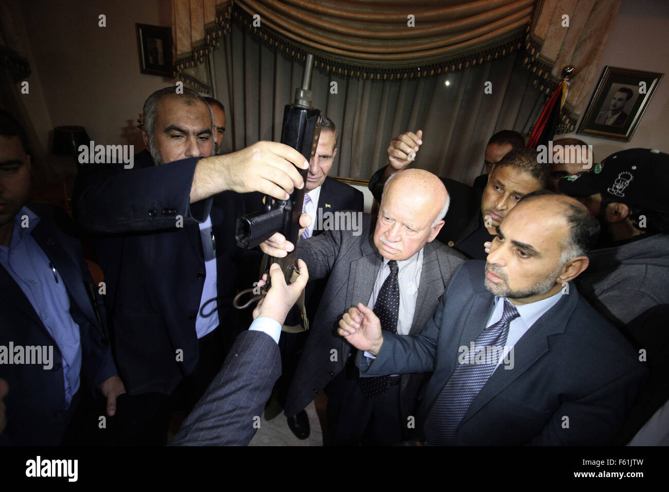 Gaza City, The Gaza Strip, Palestine. 10th Nov, 2015. Ghazi Hamad ...