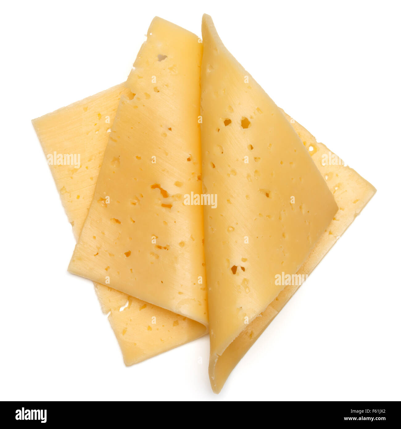 cheese slices isolated on white background cutout Stock Photo - Alamy