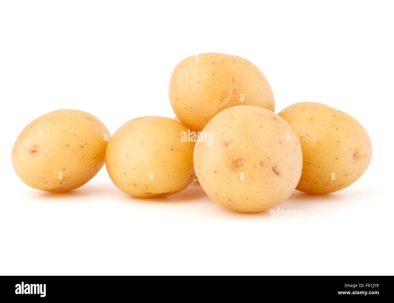 new potato tuber isolated on white background cutout Stock Photo - Alamy