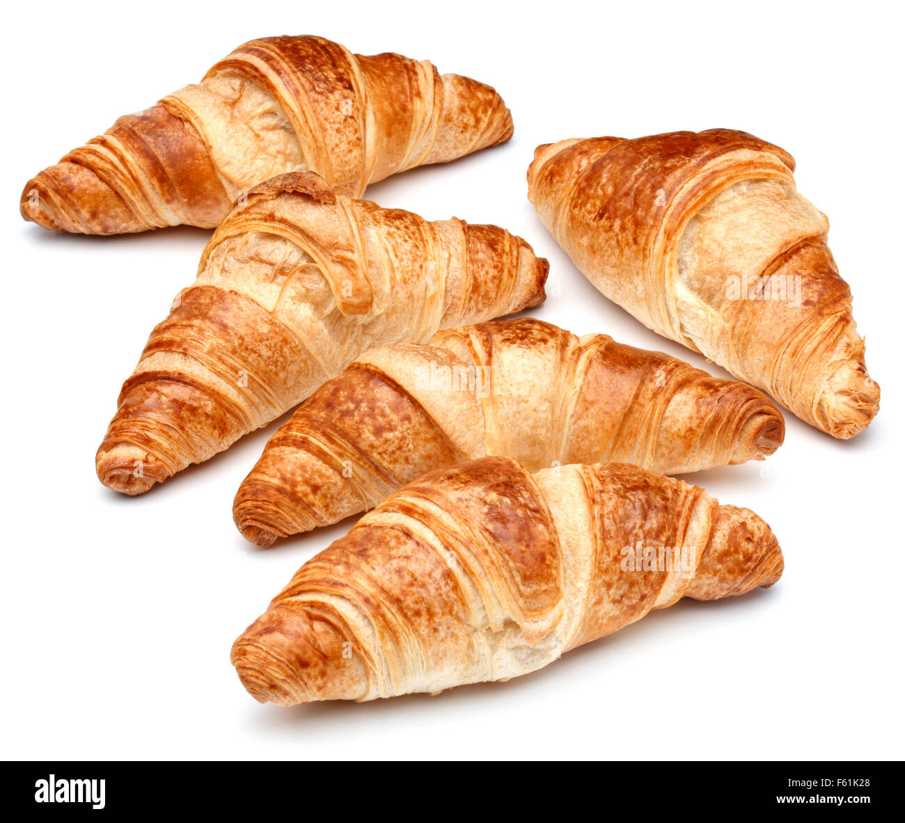 Croissant or crescent roll isolated on white background cutout Stock ...