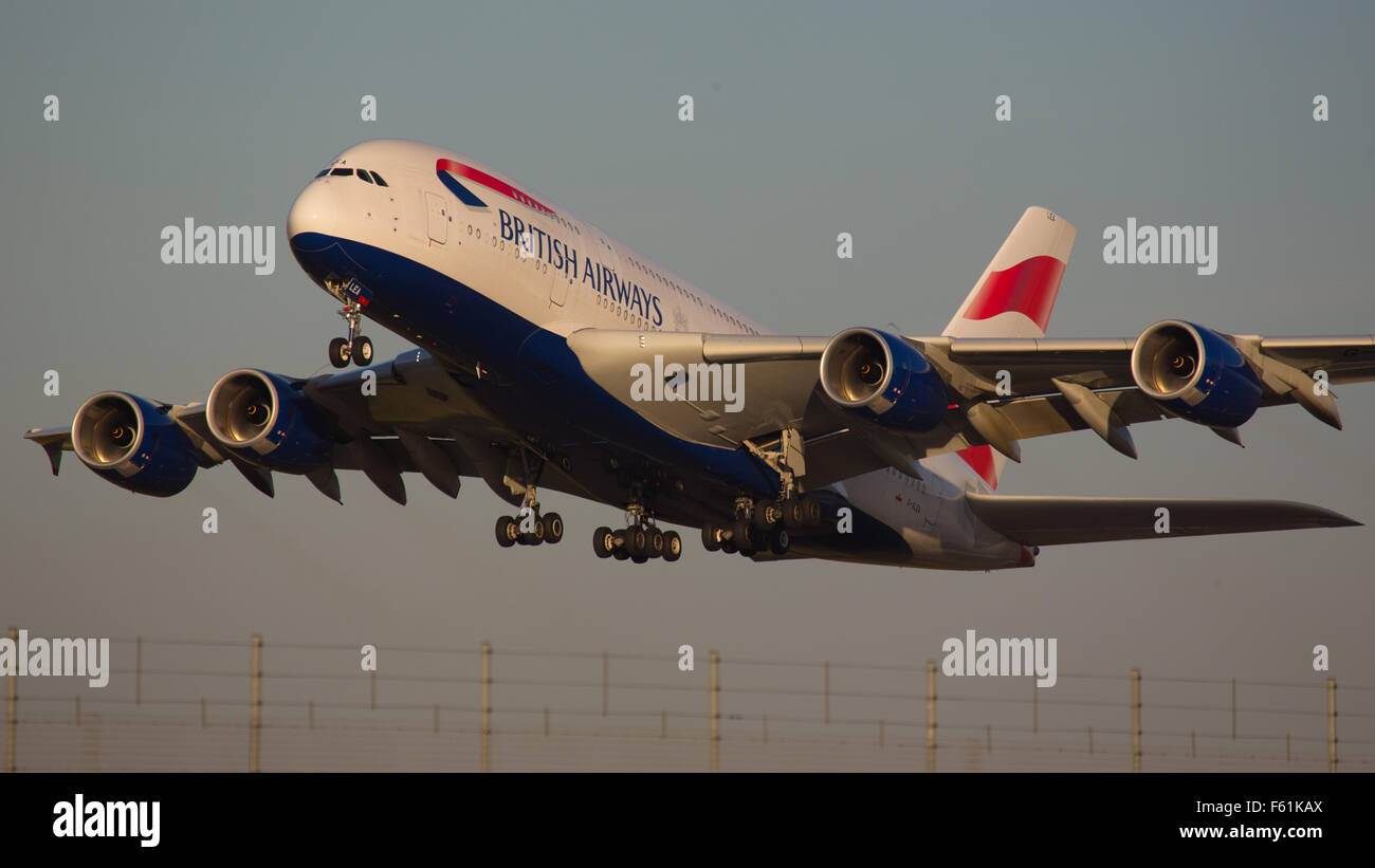 British Airways Airbus A380 Aircraft Stock Photo - Alamy