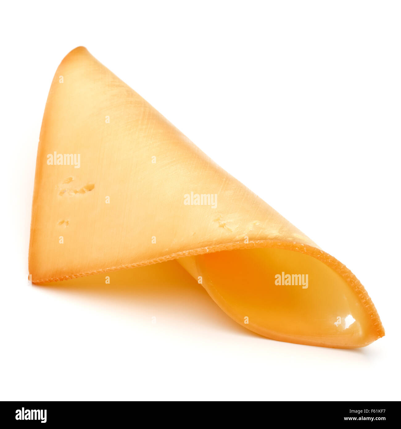 cheese slice isolated on white background cutout Stock Photo - Alamy