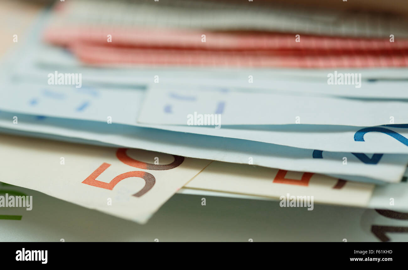 Euro Money Banknotes as background Stock Photo - Alamy