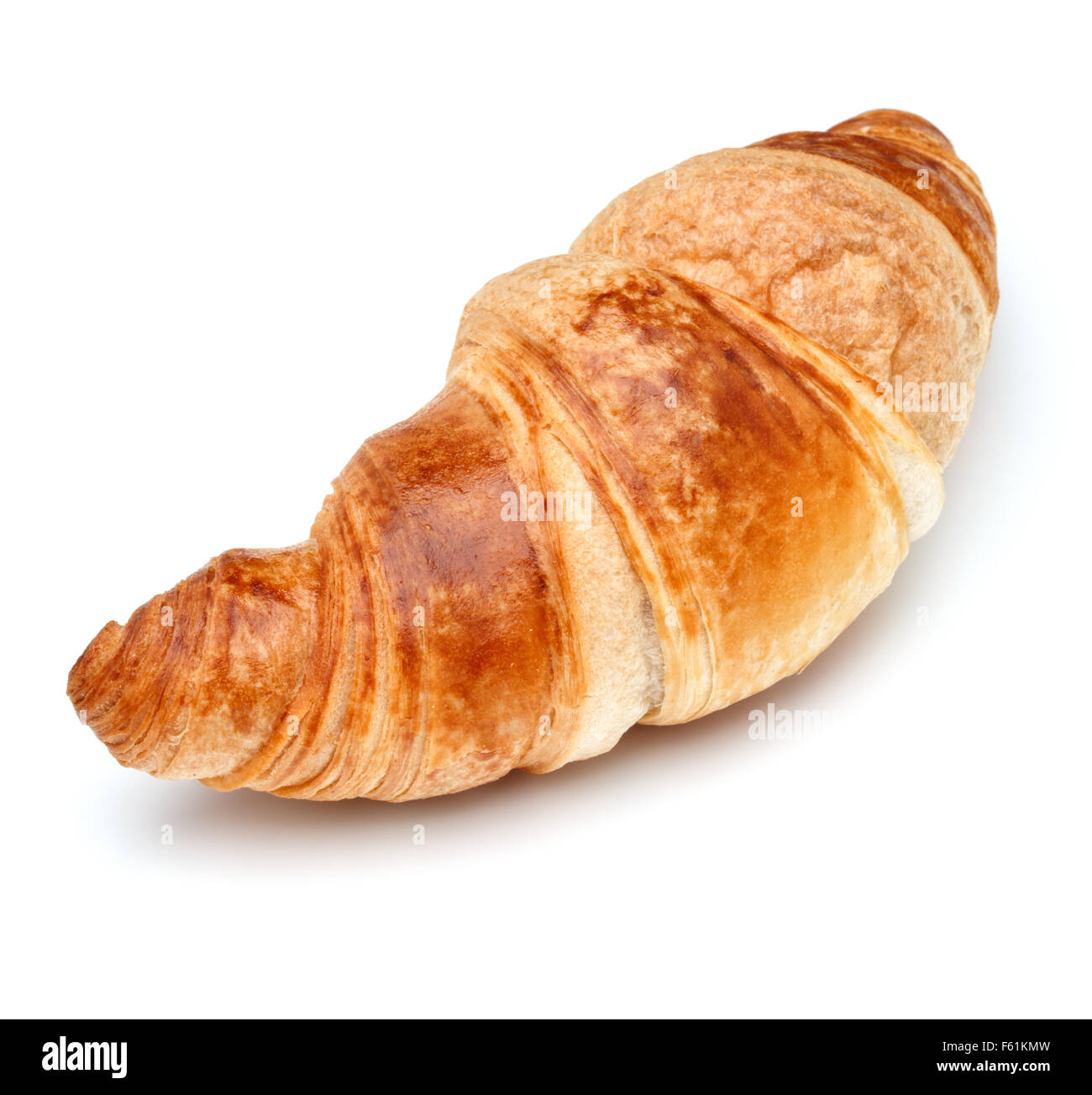 Croissant or crescent roll isolated on white background cutout Stock ...