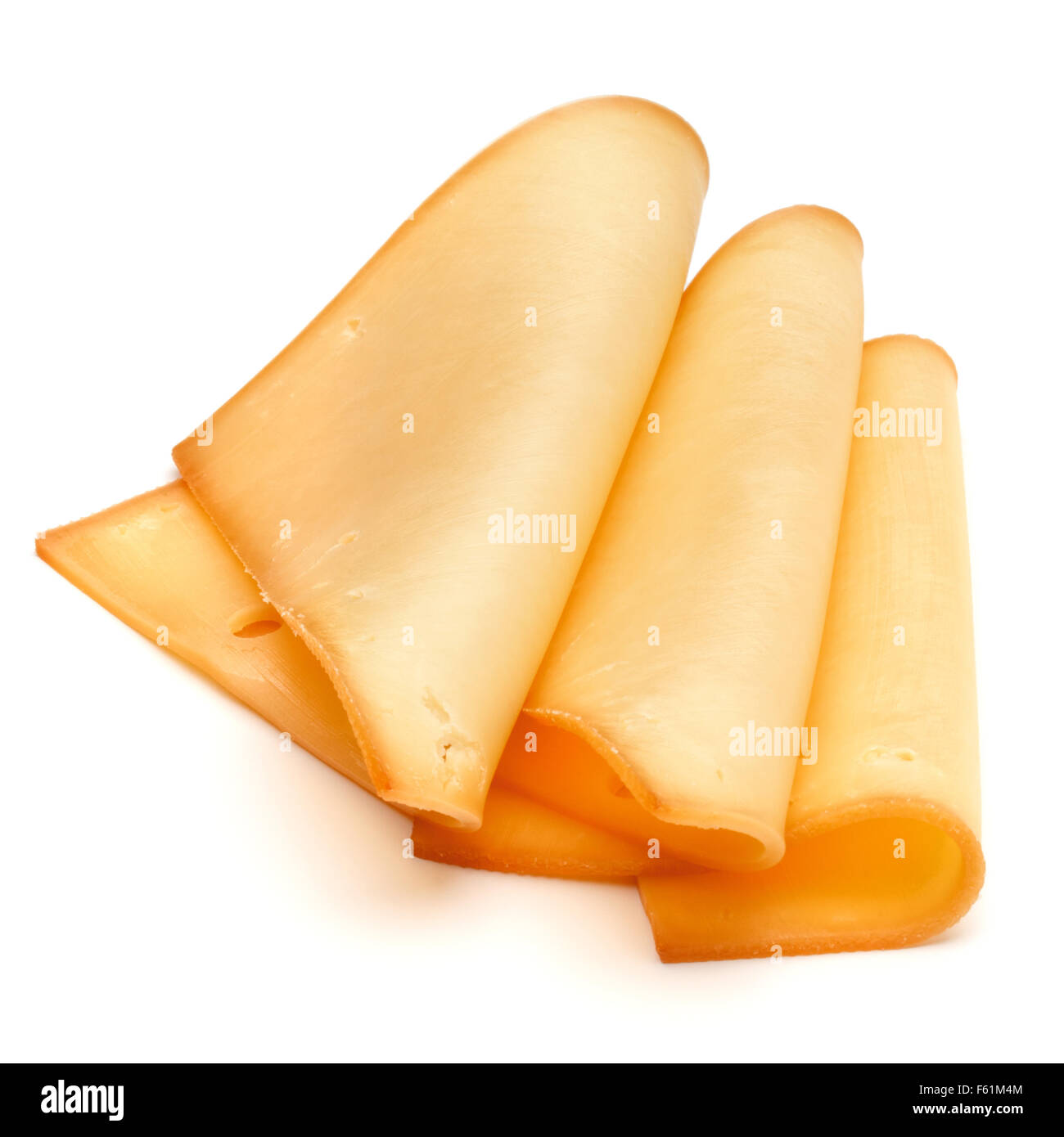 cheese slices isolated on white background cutout Stock Photo - Alamy