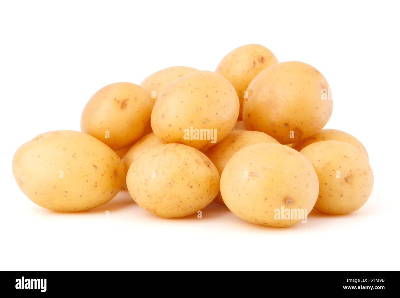 new potato tuber isolated on white background cutout Stock Photo - Alamy