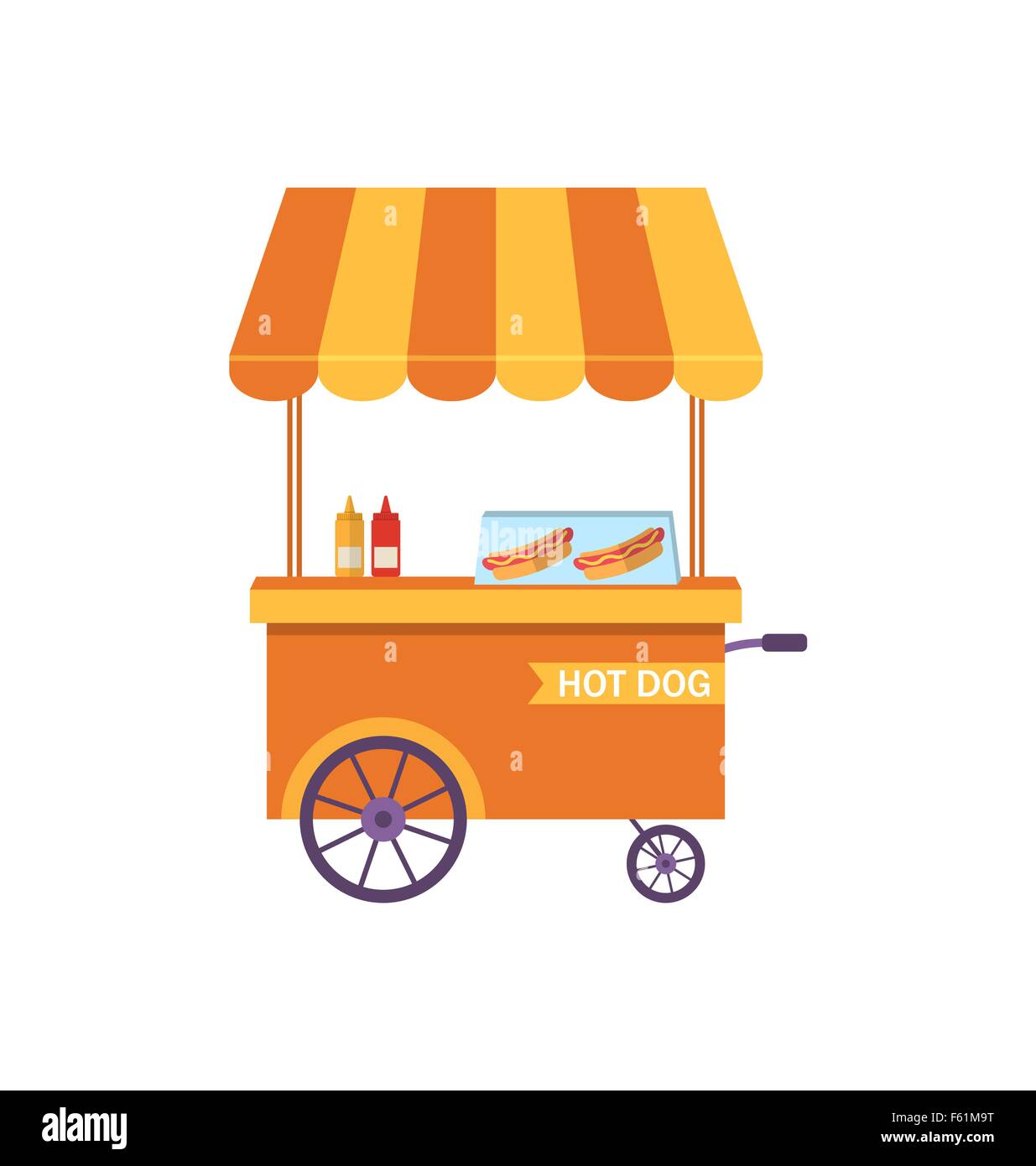 Hot Dog Cart Icon