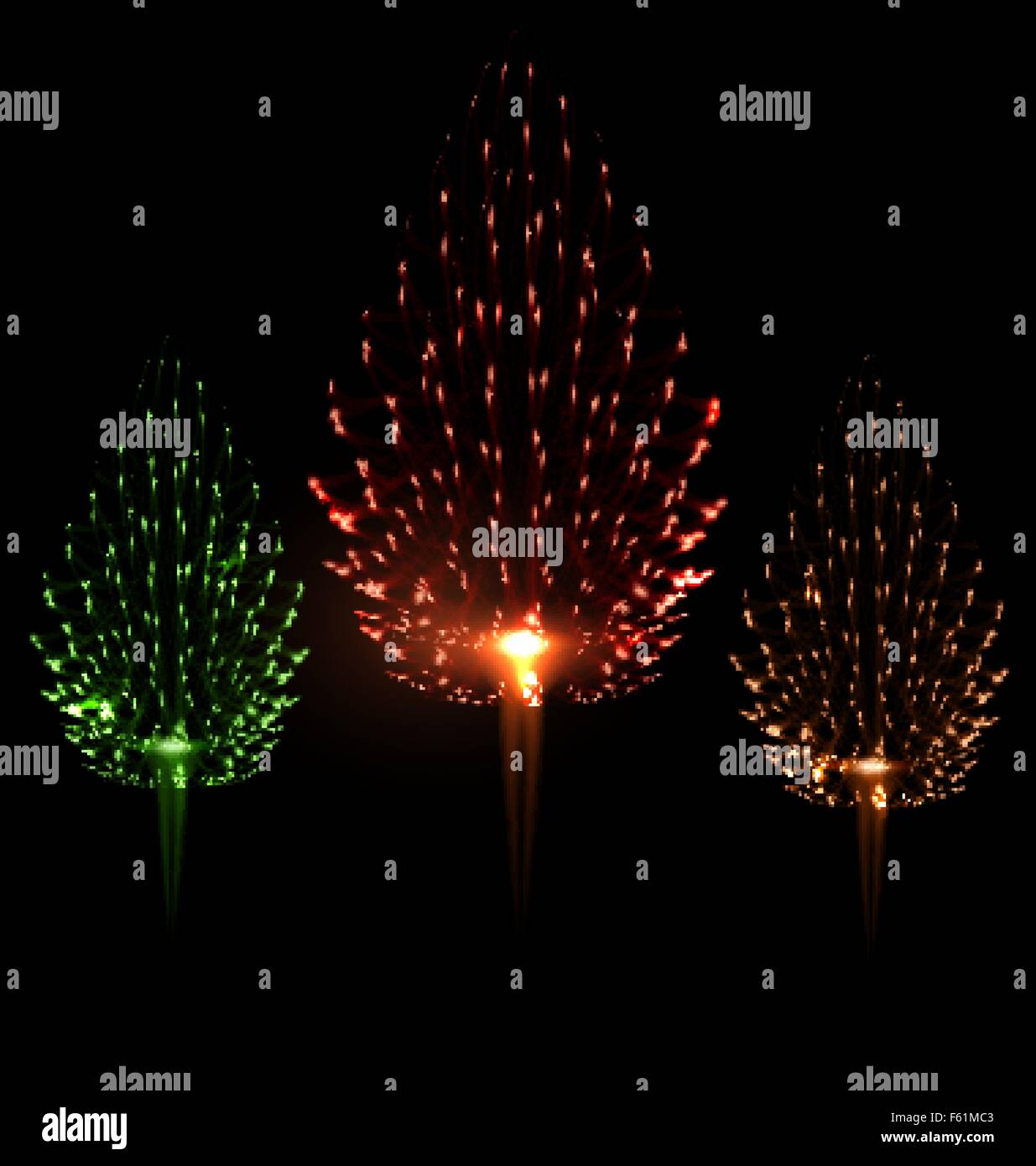 Flashing fireworks Stock Vector Images - Alamy