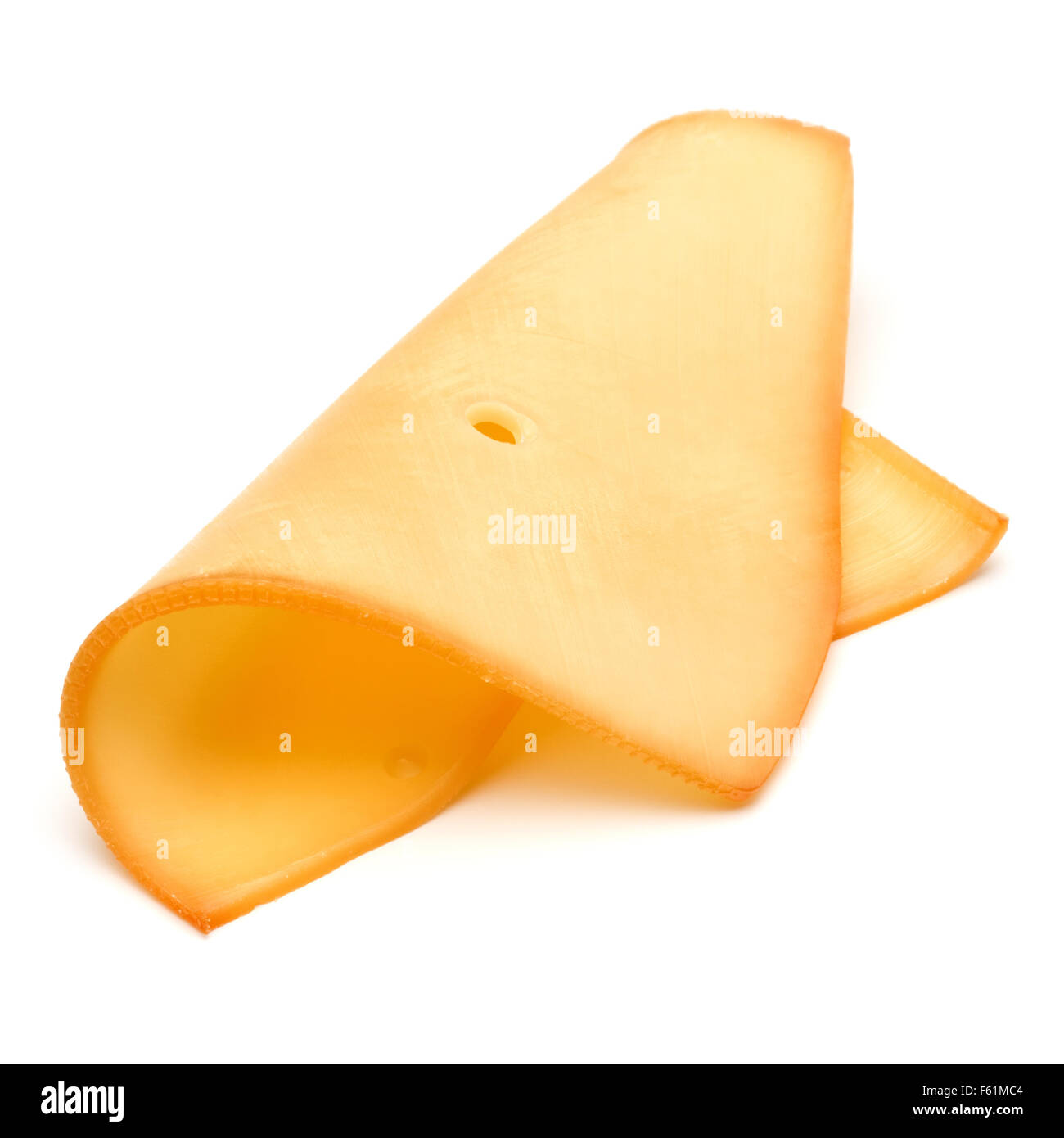 cheese slice isolated on white background cutout Stock Photo - Alamy