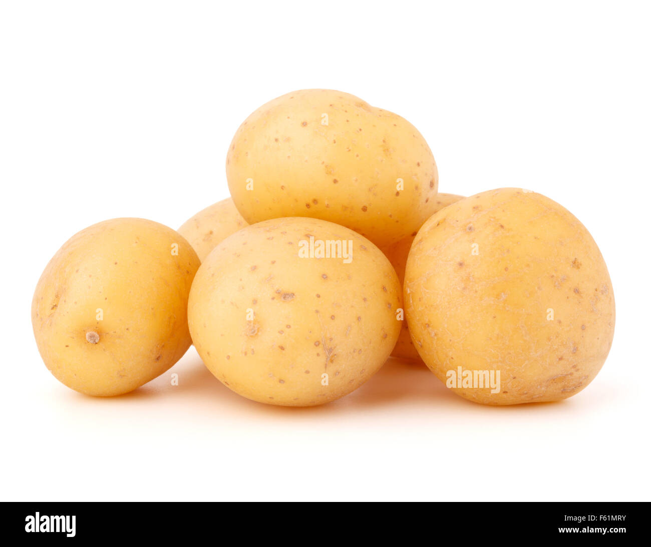 new potato tuber isolated on white background cutout Stock Photo - Alamy