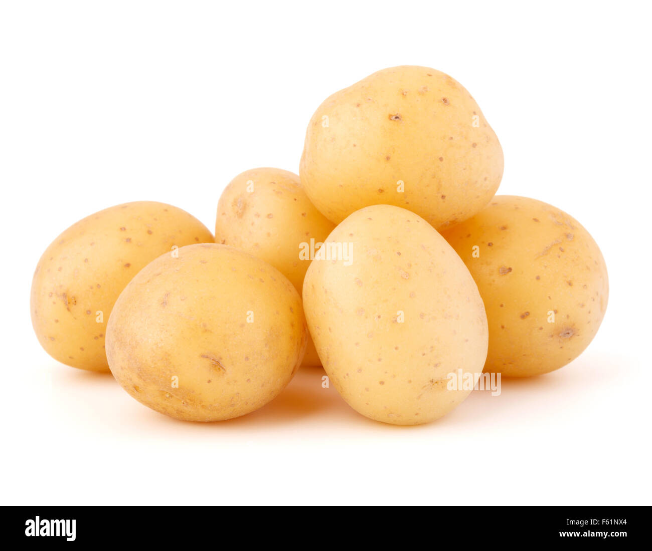 new potato tuber isolated on white background cutout Stock Photo - Alamy