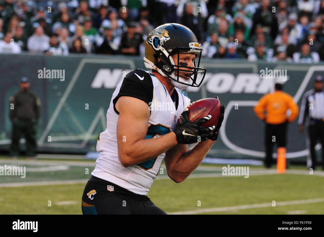 East Rutherford, New Jersey, USA. 8th Nov, 2015. Jaguars receiver Bryan ...