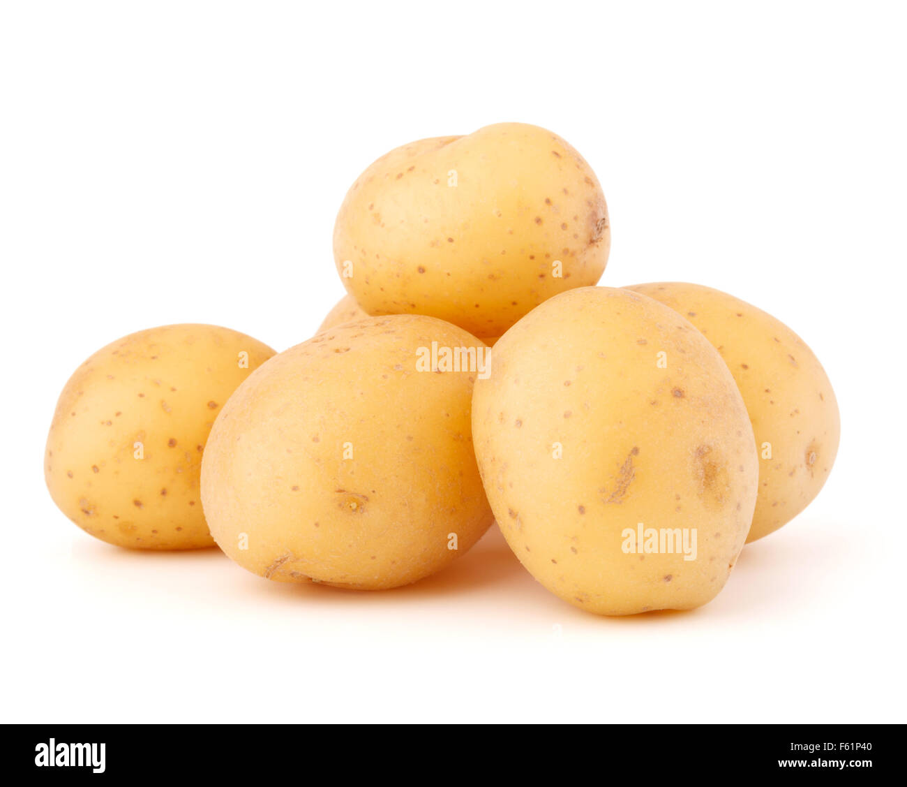 new potato tuber isolated on white background cutout Stock Photo - Alamy