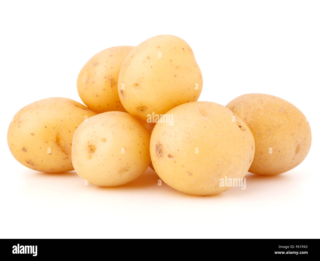 new potato tuber isolated on white background cutout Stock Photo - Alamy