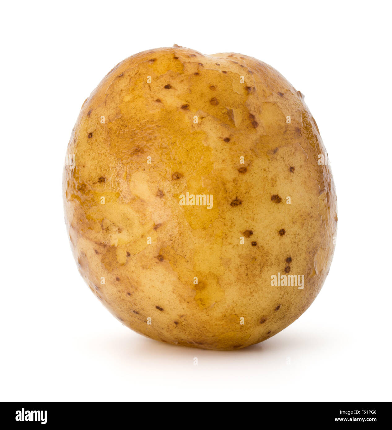 new potato tuber isolated on white background cutout Stock Photo - Alamy