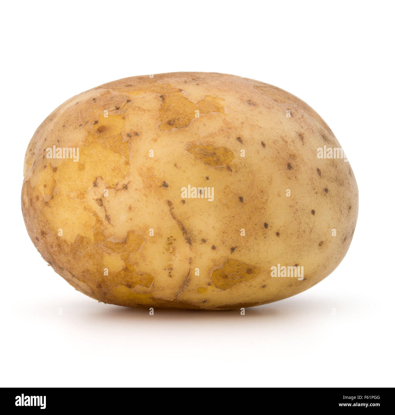 new potato tuber isolated on white background cutout Stock Photo - Alamy