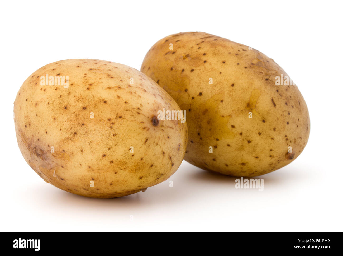 new potato tuber isolated on white background cutout Stock Photo - Alamy