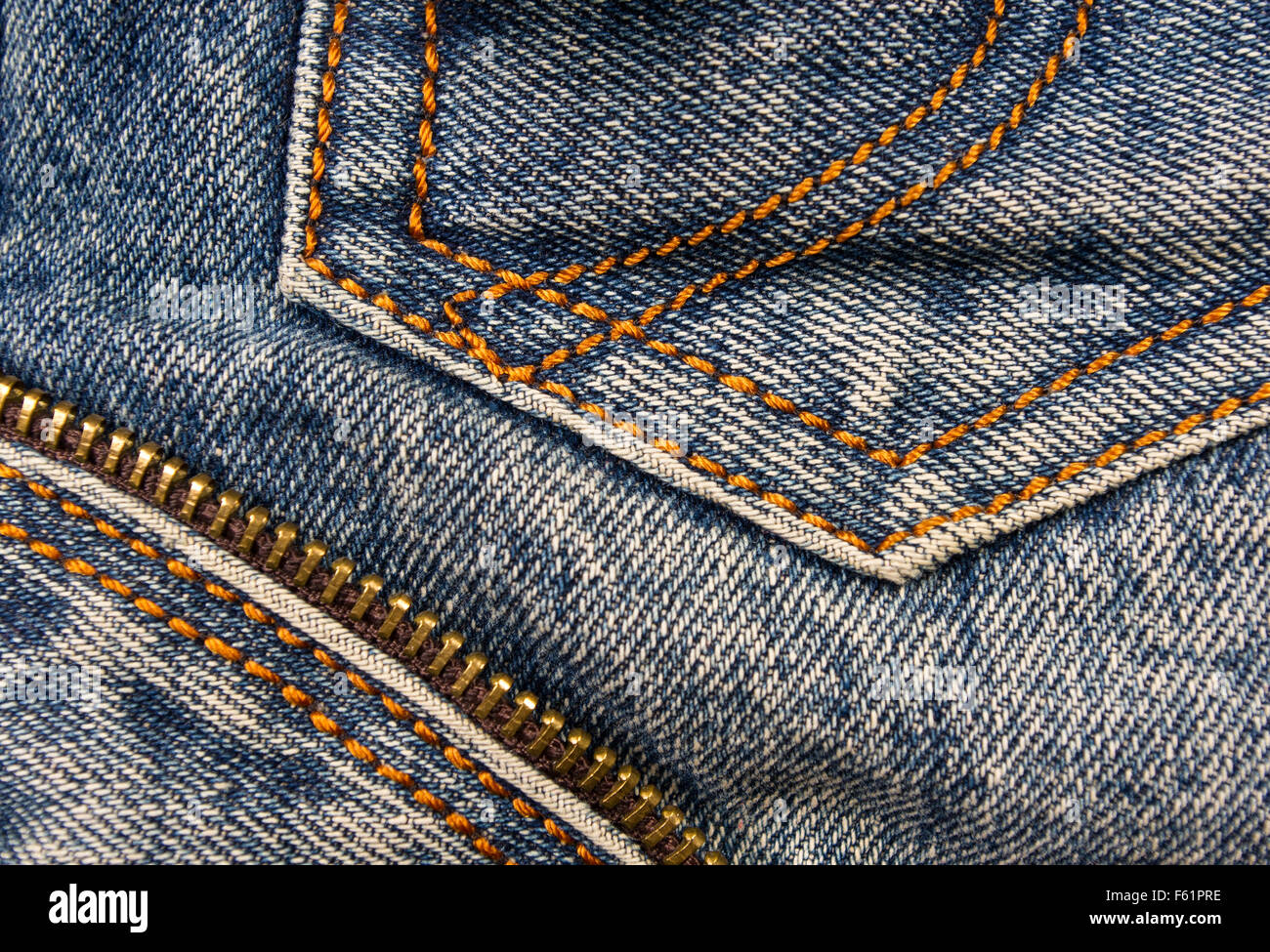 jeans texture, pocket, zipper Stock Photo - Alamy