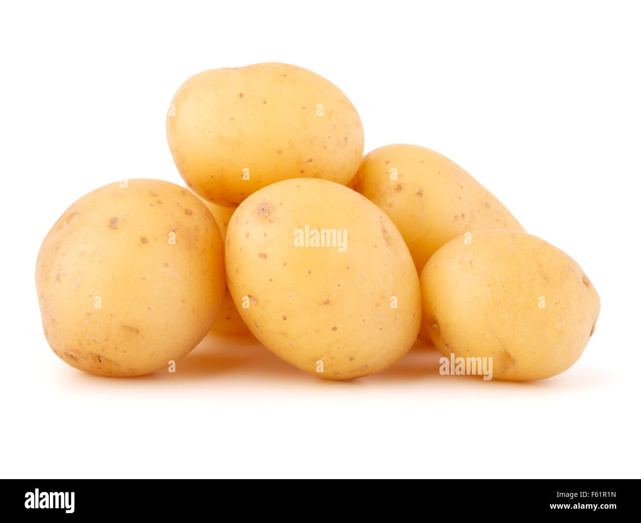 new potato tuber isolated on white background cutout Stock Photo - Alamy