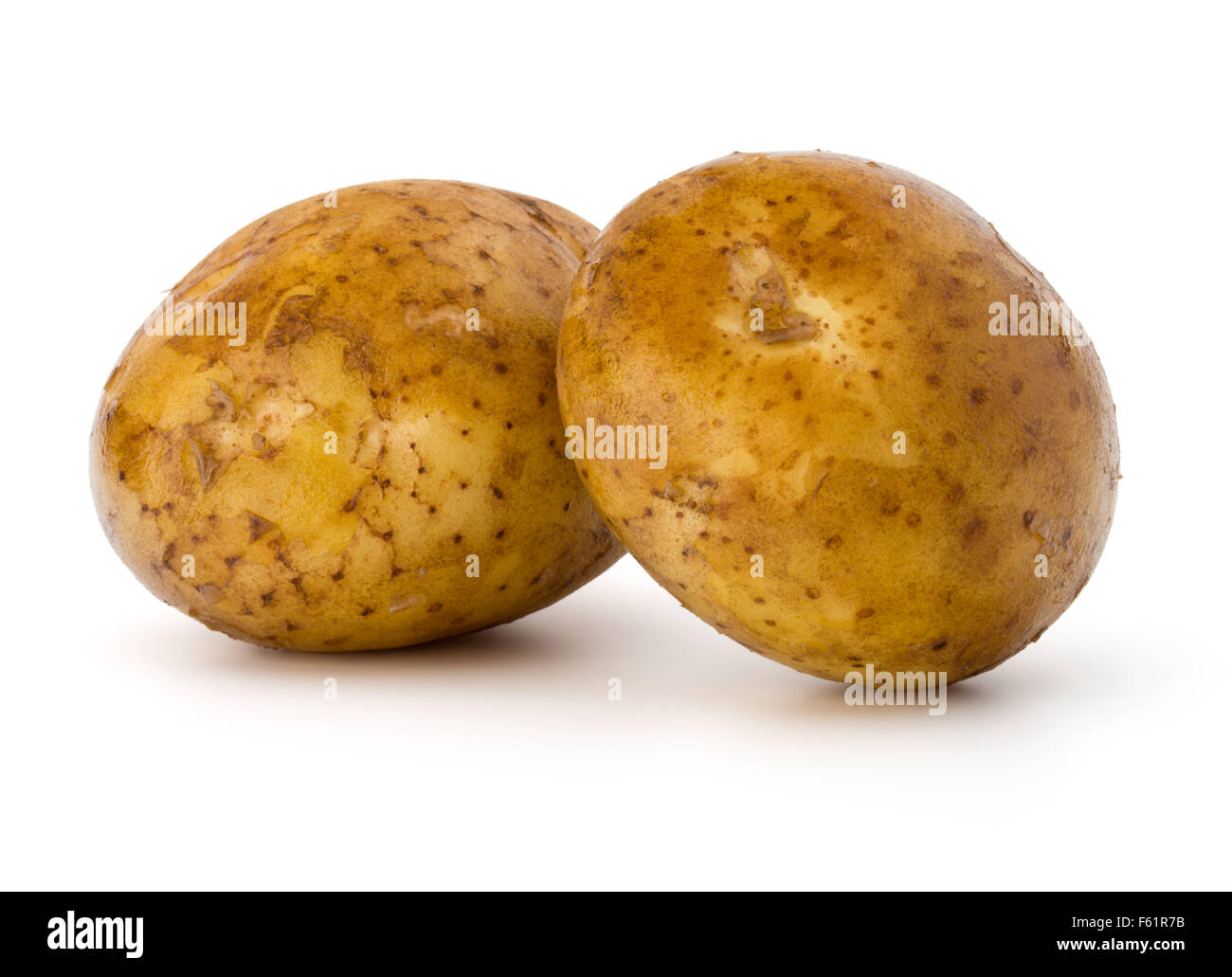 new potato tuber isolated on white background cutout Stock Photo - Alamy