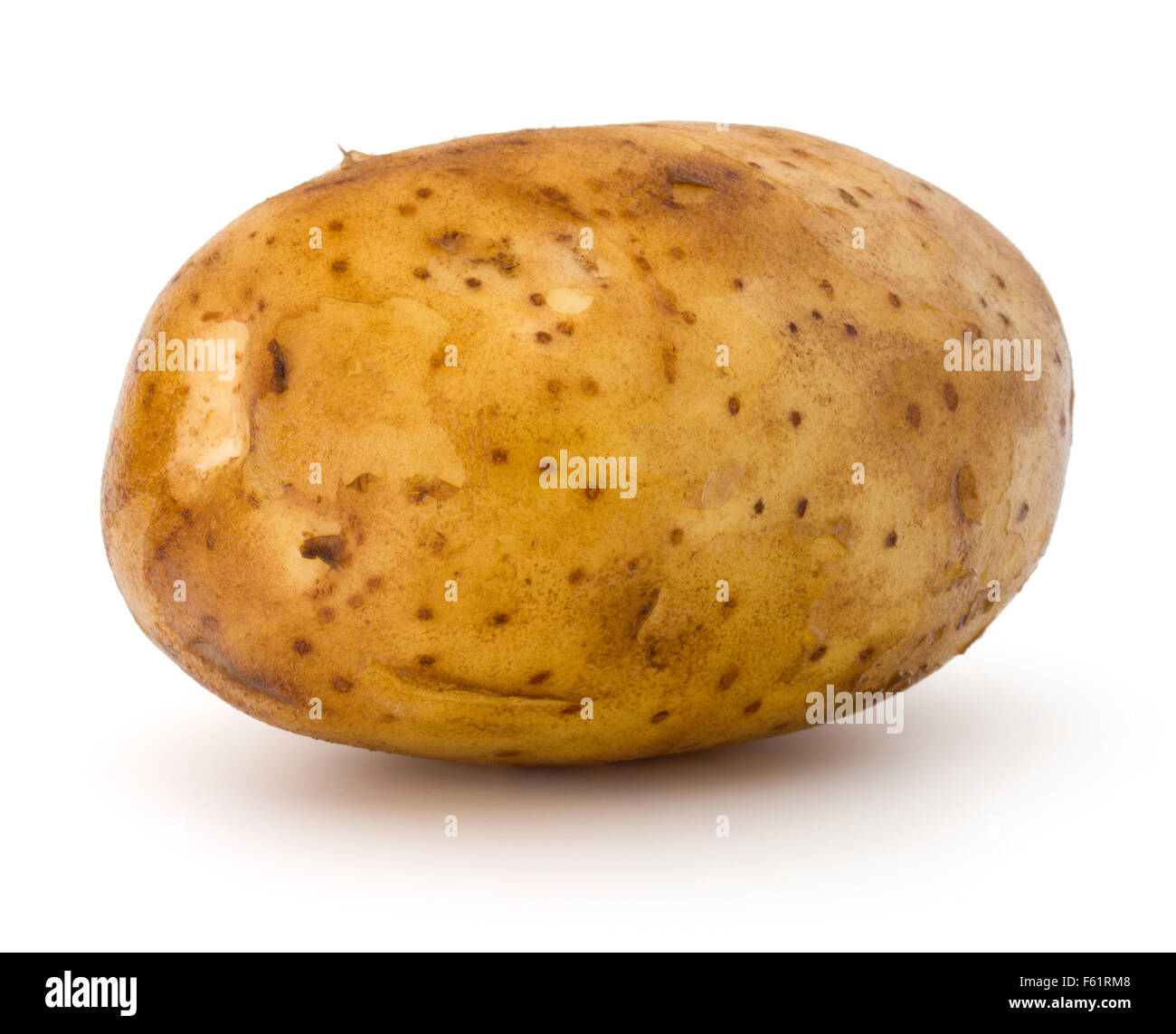 new potato tuber isolated on white background cutout Stock Photo - Alamy