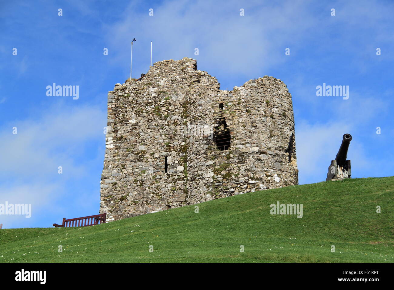 Tenby Castle, Castle Hill, Pembrokeshire, Dyfed, Wales, Great Britain ...