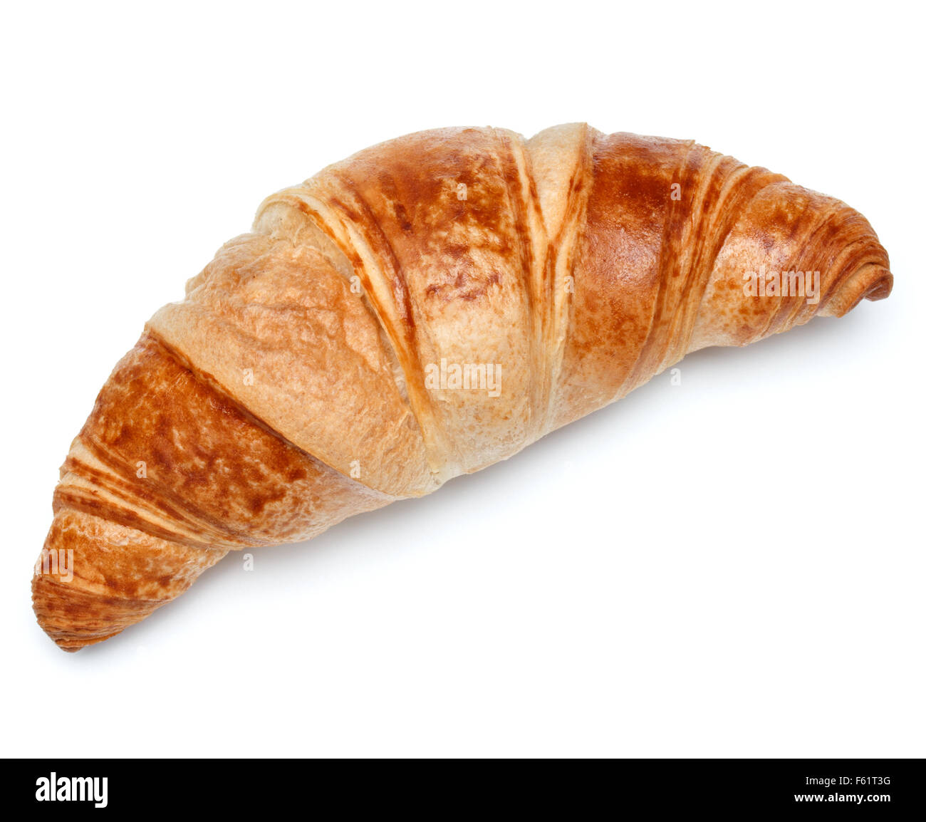 Croissant or crescent roll isolated on white background cutout Stock ...
