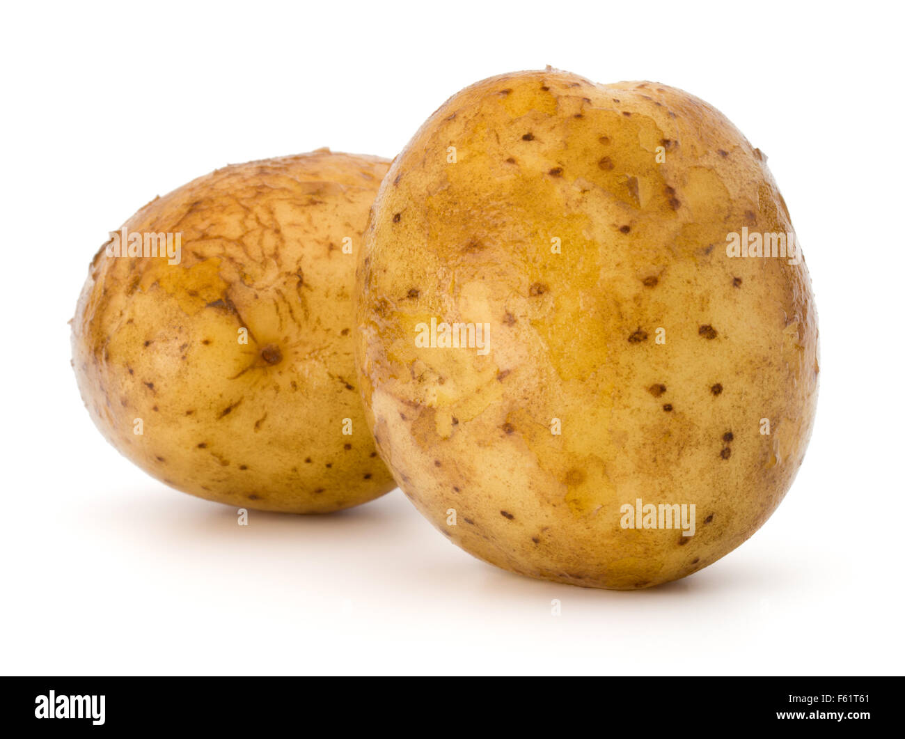 new potato tuber isolated on white background cutout Stock Photo - Alamy