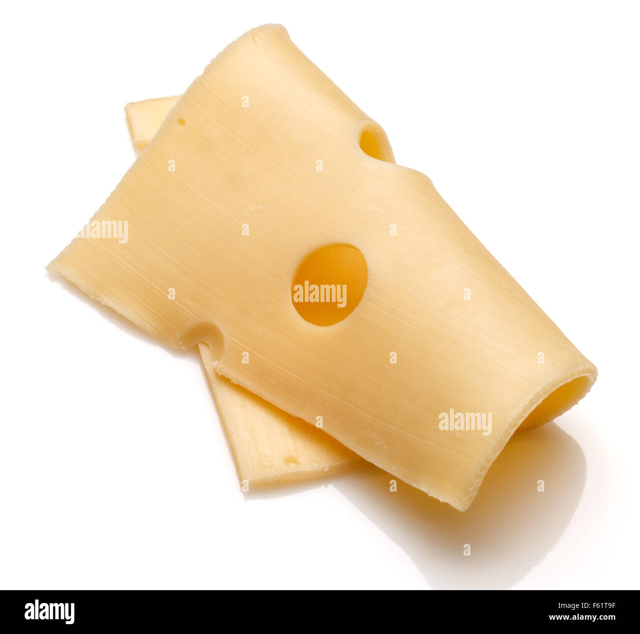 cheese slice isolated on white background cutout Stock Photo - Alamy
