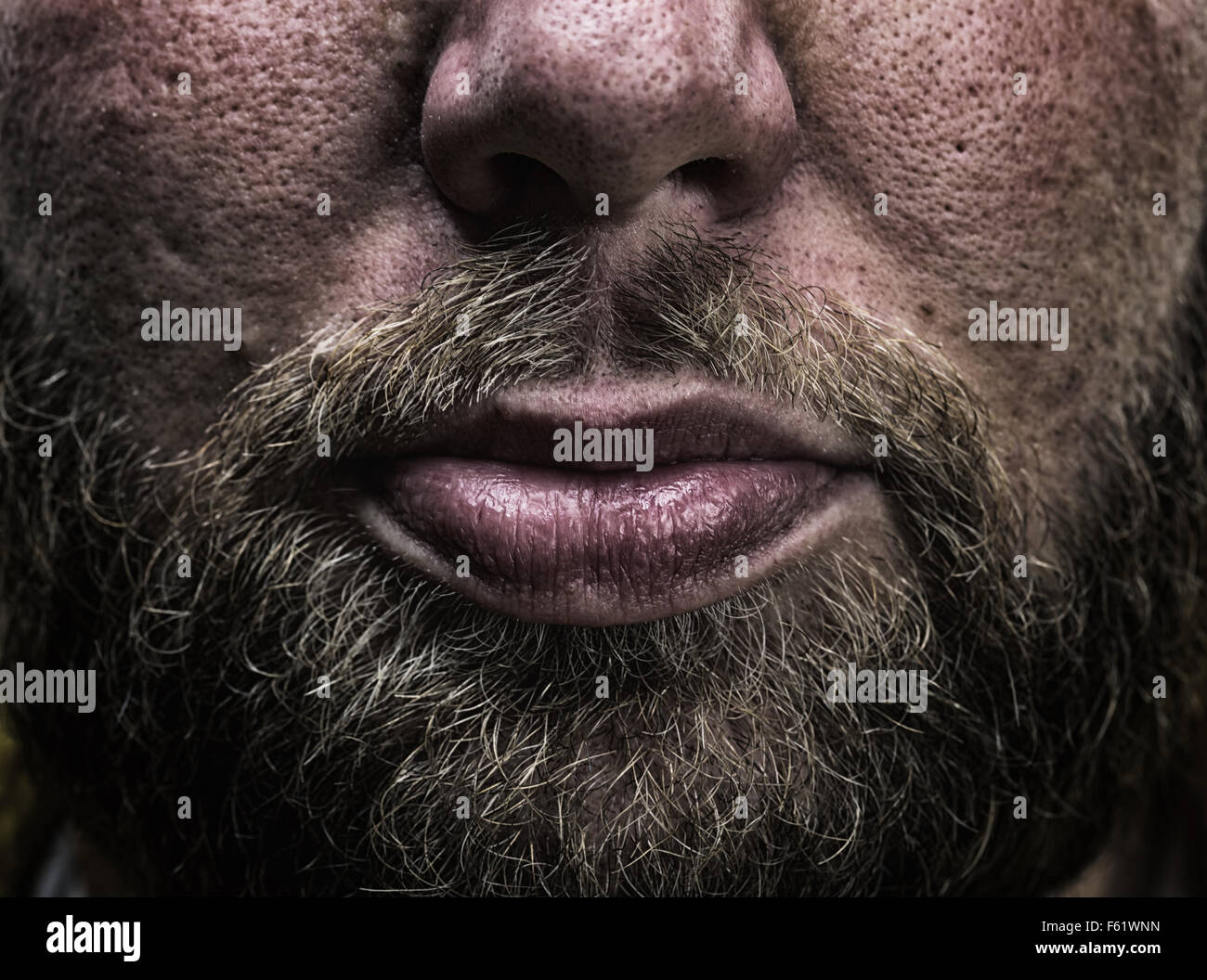 Dark closeup of male beard Stock Photo - Alamy