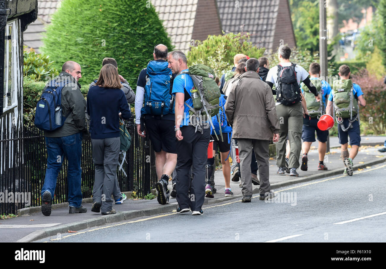 Prince Harry joins Walk of Britain 2015: Walking With The Wounded in ...