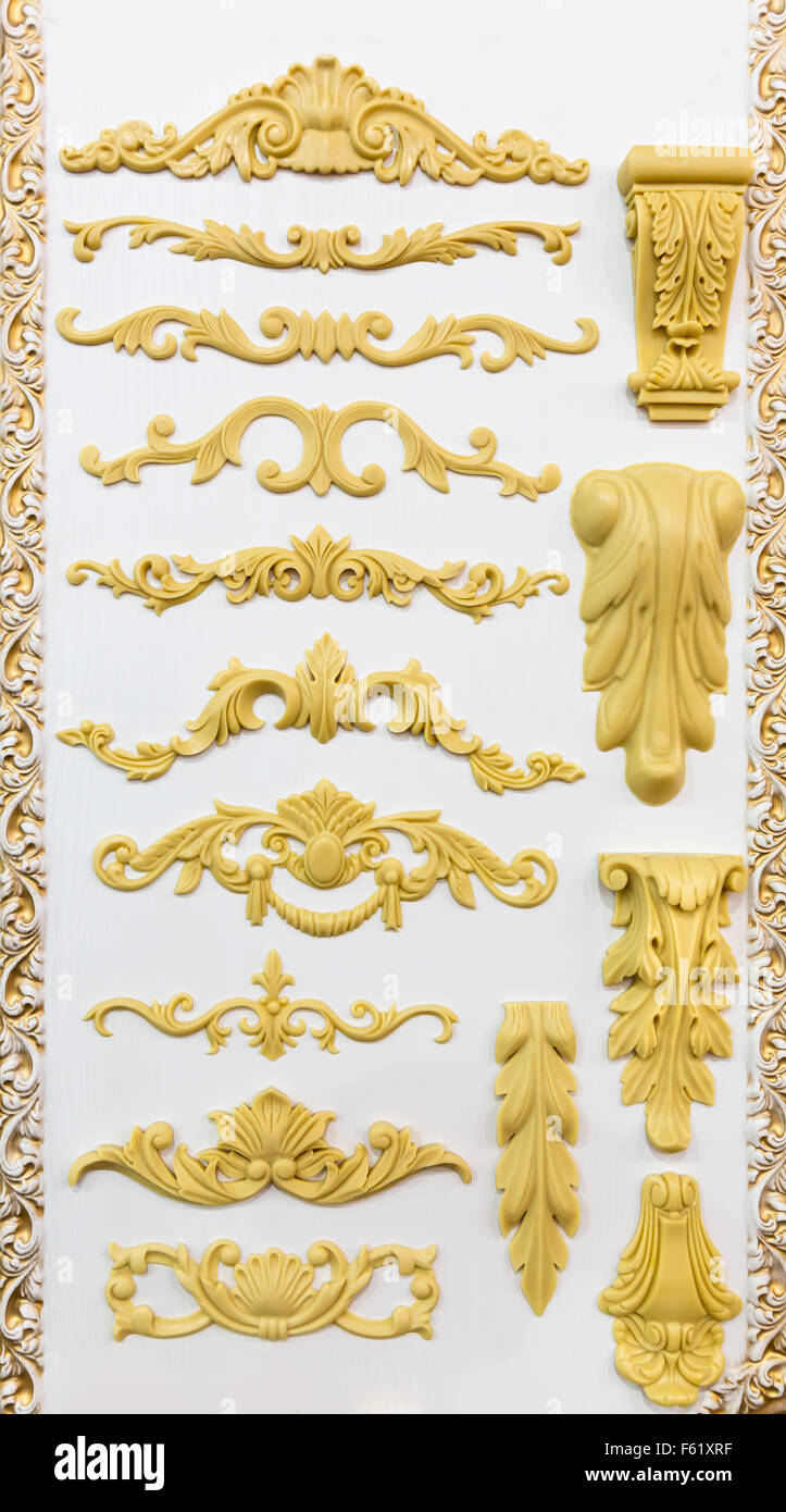 Samples of beautiful column capitals Stock Photo - Alamy