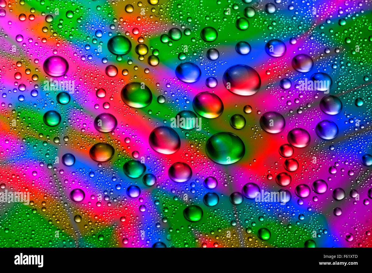 Colored water drops. Texture or background Stock Photo - Alamy