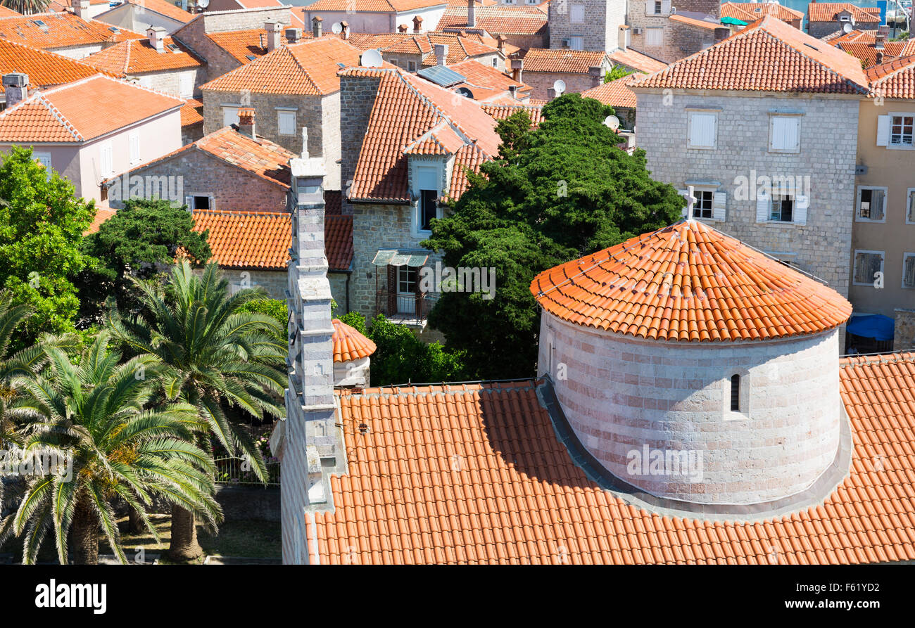 Tile roofs of old European town Stock Photo - Alamy