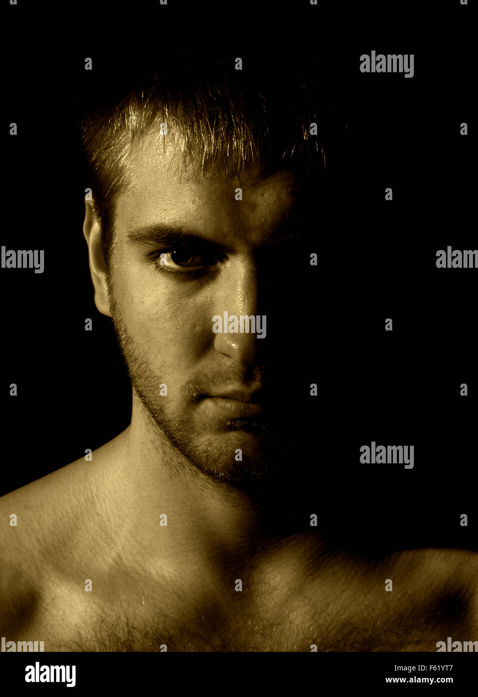 Portrait man sepia hi-res stock photography and images - Alamy