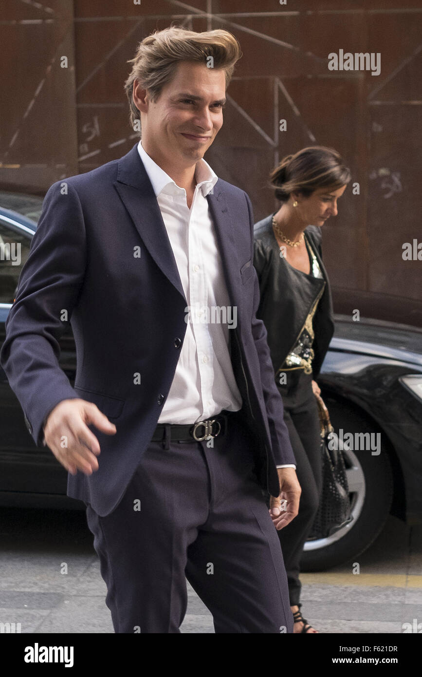 Venezuelan singer Carlos Baute attends a party at the Casino de Madrid ...