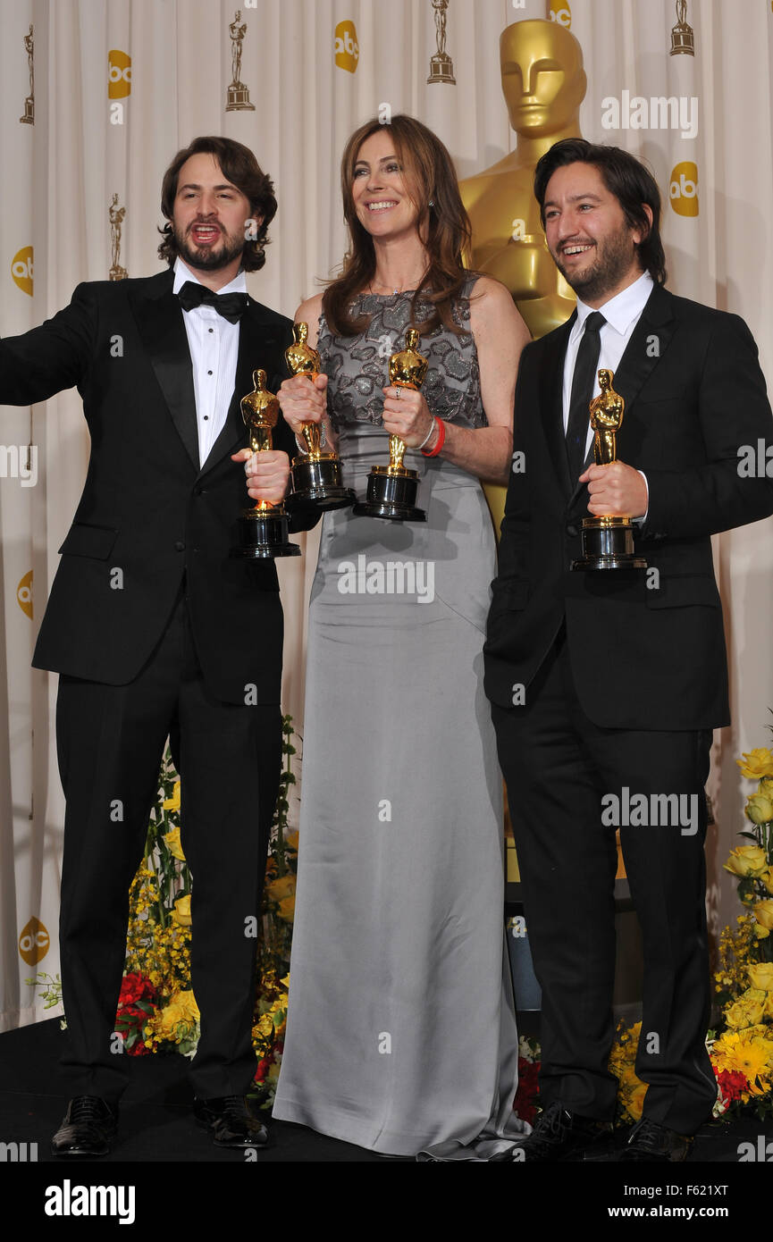 Mark Boal & Kathryn Bigelow & Greg Shapiro at the 82nd Annual Academy ...