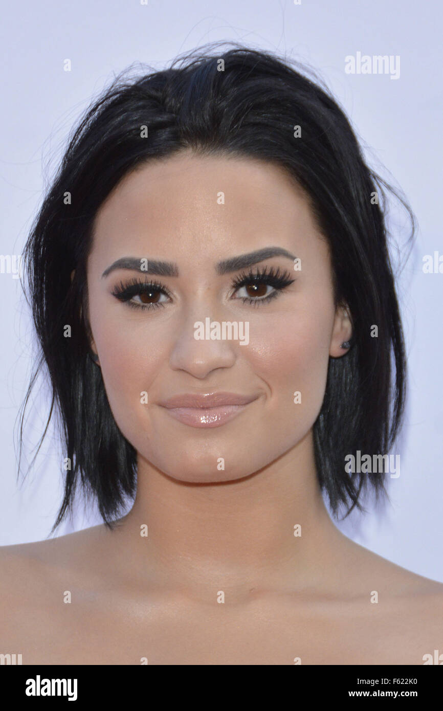 WE Day arrival at Air Canada Centre in Toronto. Featuring: Demi Lovato ...