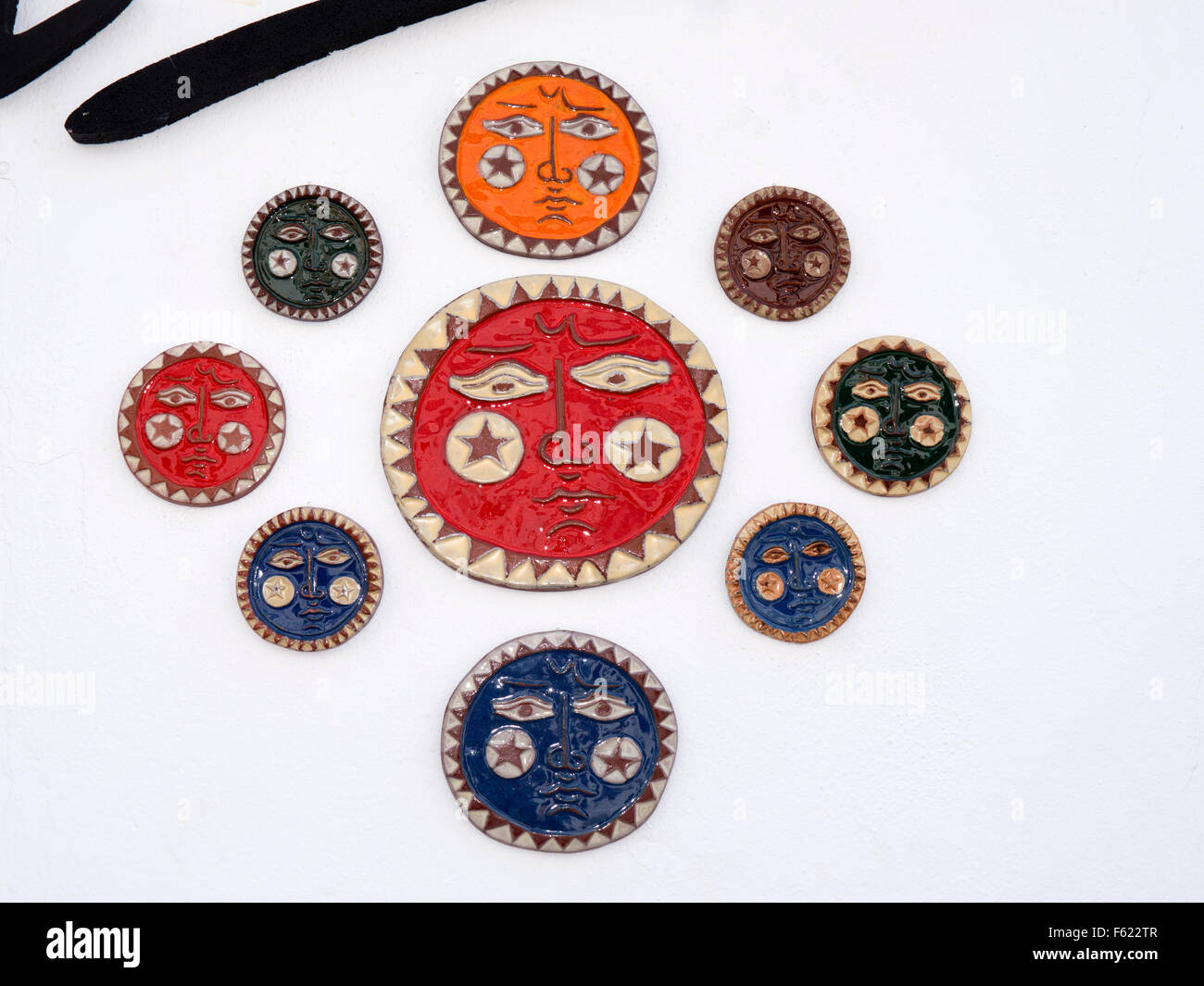 Ceramic Plaques on display in the street in Mijas Spain Stock Photo - Alamy