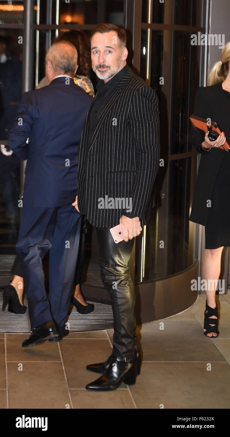 Celebs arriving at Cindy Crawfords Book Launch. Featuring: David ...