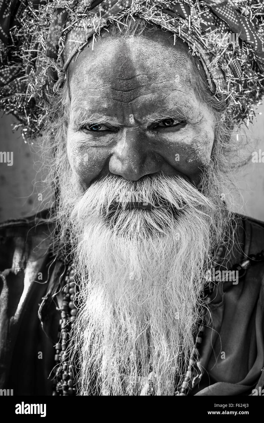 Sadhu With A Stick High Resolution Stock Photography and Images - Alamy